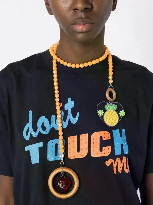 AMIR SLAMA Fruit-motif Beaded Necklace