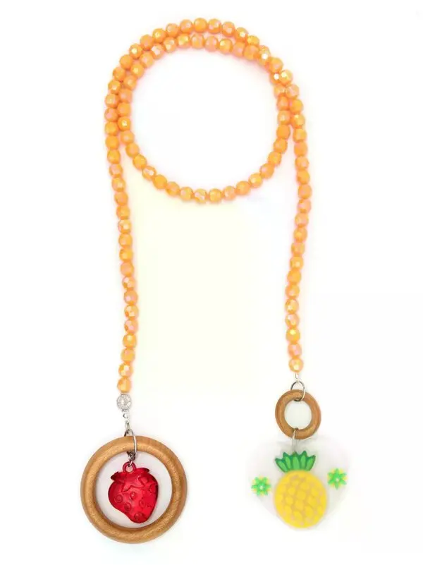 AMIR SLAMA Fruit-motif Beaded Necklace