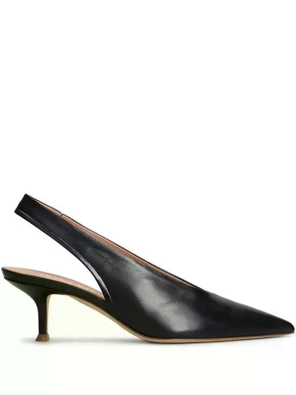 LELLA BALDI Leather Slingback Pumps