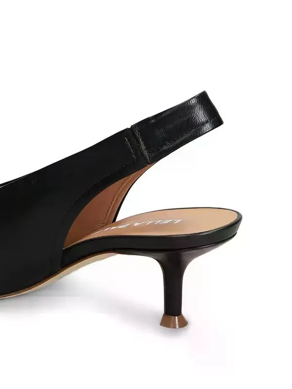 LELLA BALDI Leather Slingback Pumps