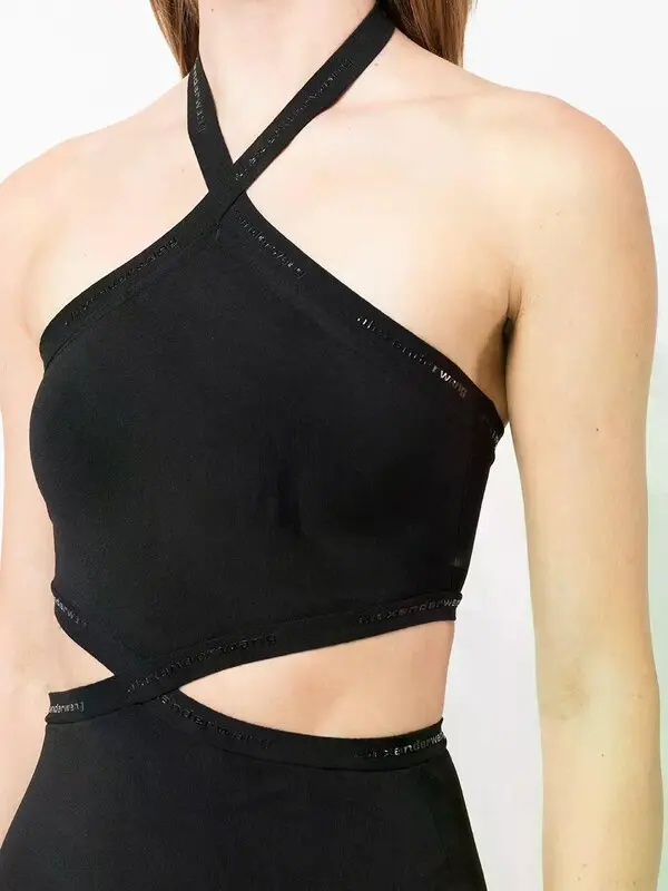 Alexander Wang Halterneck Cut-out Mini Dress