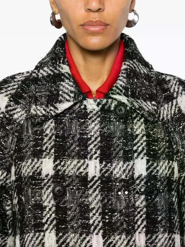 FAY Double-breasted Bouclé Coat