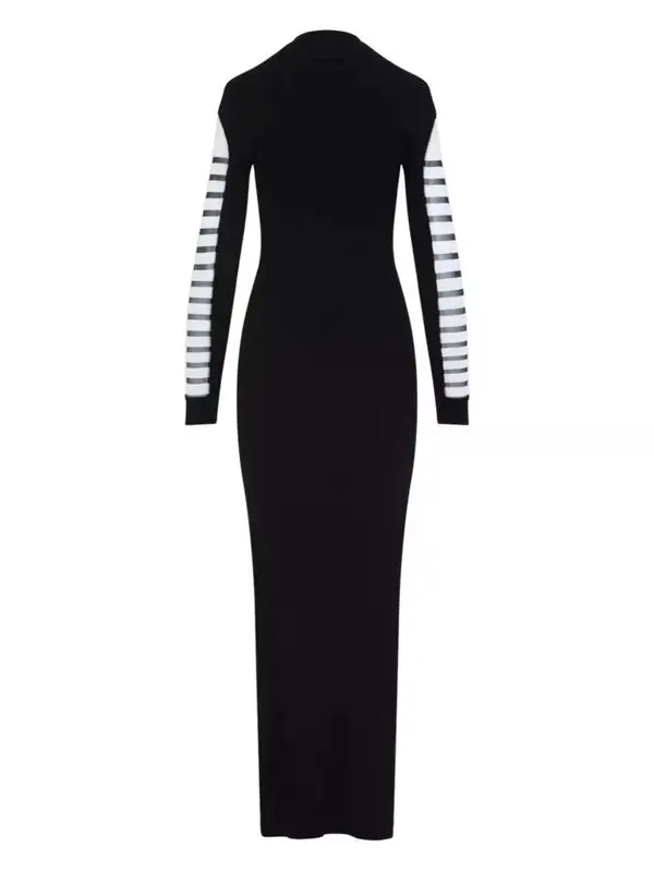 JEAN PAUL GAULTIER Striped Long Sleeve Dress