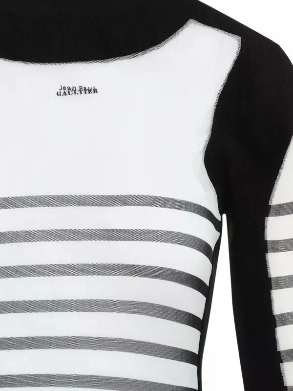 JEAN PAUL GAULTIER Striped Long Sleeve Dress