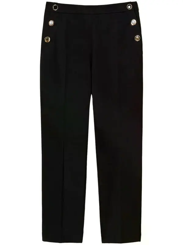 TWINSET Jewel Button Trousers - Black