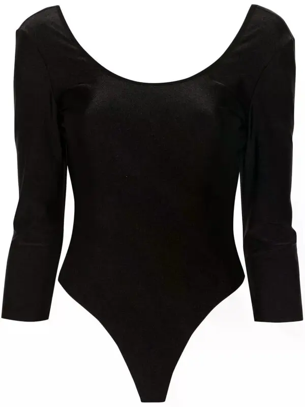 Just Cavalli Open-back Satin Bodysuit