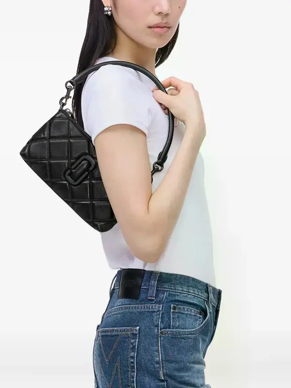 Marc Jacobs The Quilted Utility Snapshot Crossbody Bag - Black