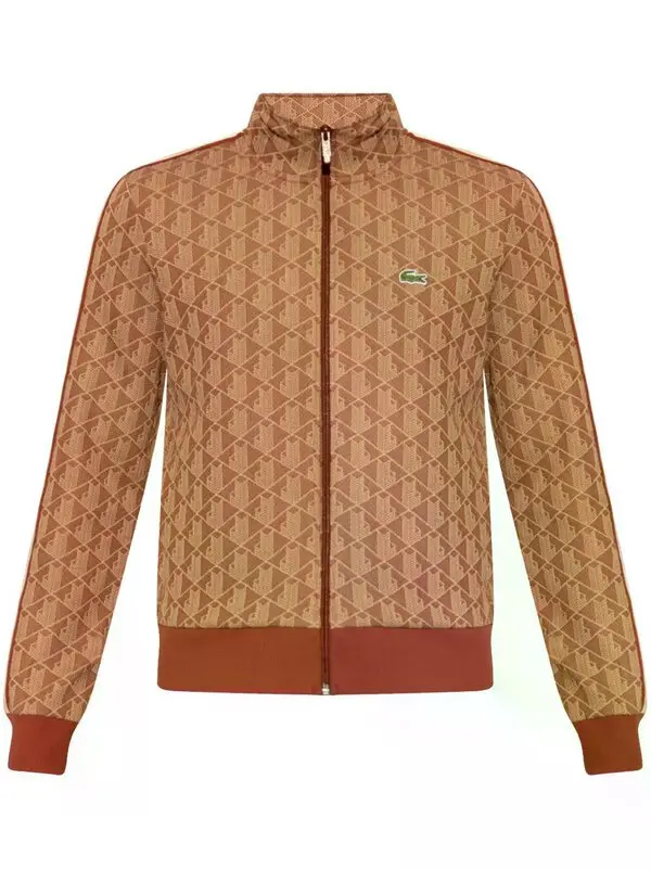 Lacoste Monogram-pattern Cardigan