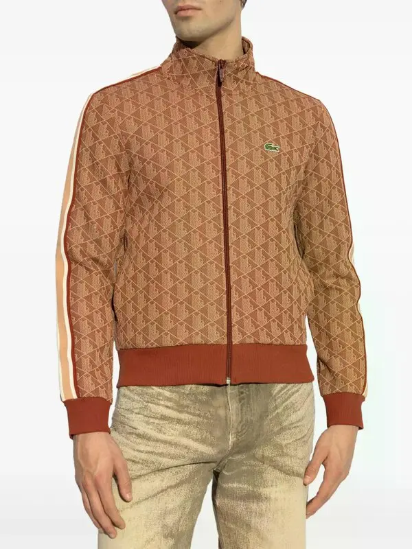 Lacoste Monogram-pattern Cardigan