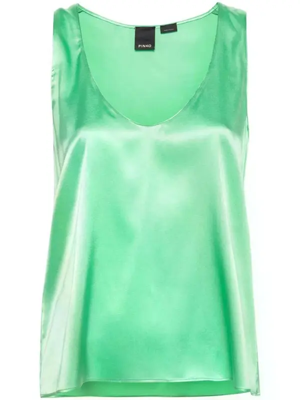 Pinko Sleeveless Stretch-silk Top