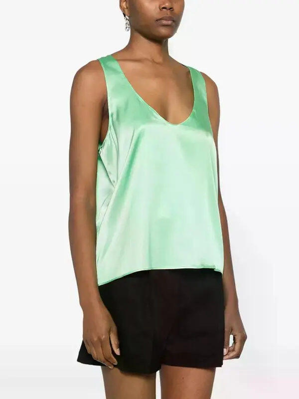 Pinko Sleeveless Stretch-silk Top