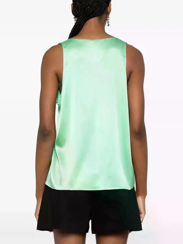 Pinko Sleeveless Stretch-silk Top