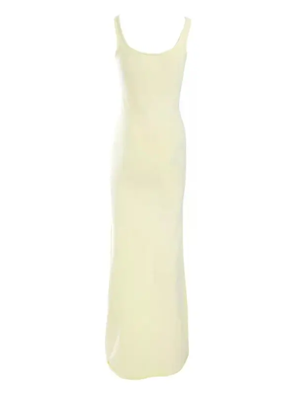 Off-White Sleeveless Long Dress