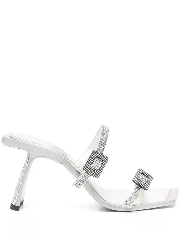 Benedetta Bruzziches Embellished Crystal Sandals Tone