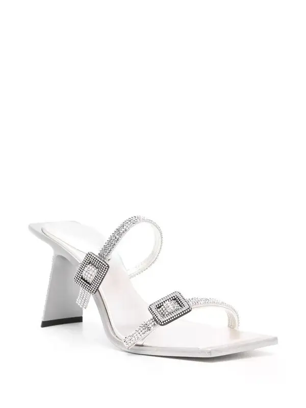 Benedetta Bruzziches Embellished Crystal Sandals Tone