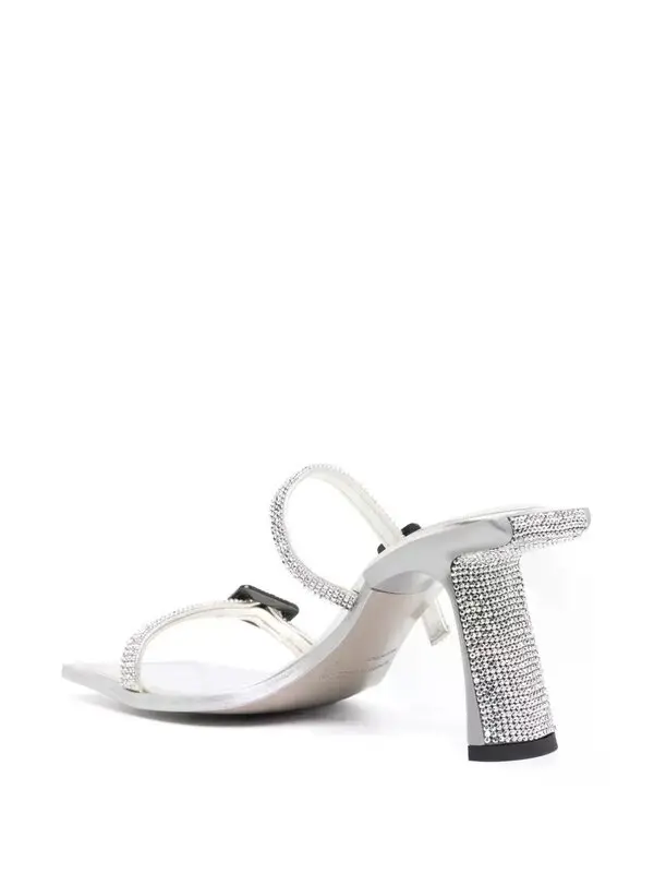 Benedetta Bruzziches Embellished Crystal Sandals Tone