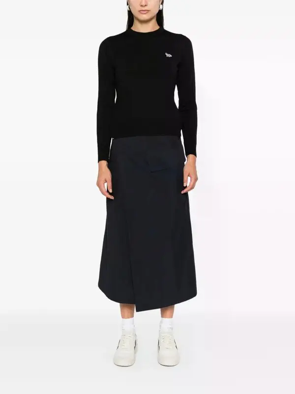 Maison Kitsuné Baby Fox-patch Sweater - Black