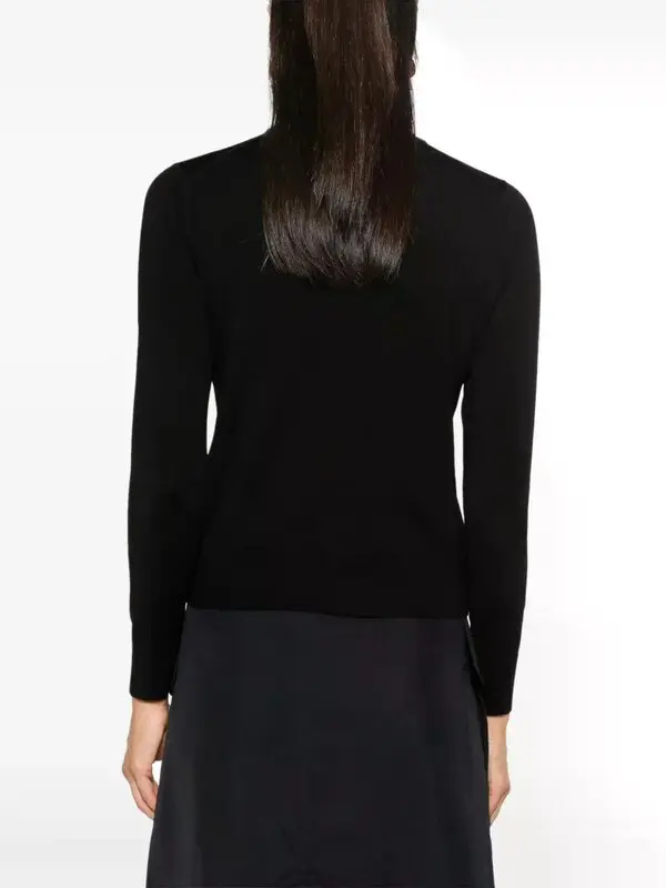 Maison Kitsuné Baby Fox-patch Sweater - Black