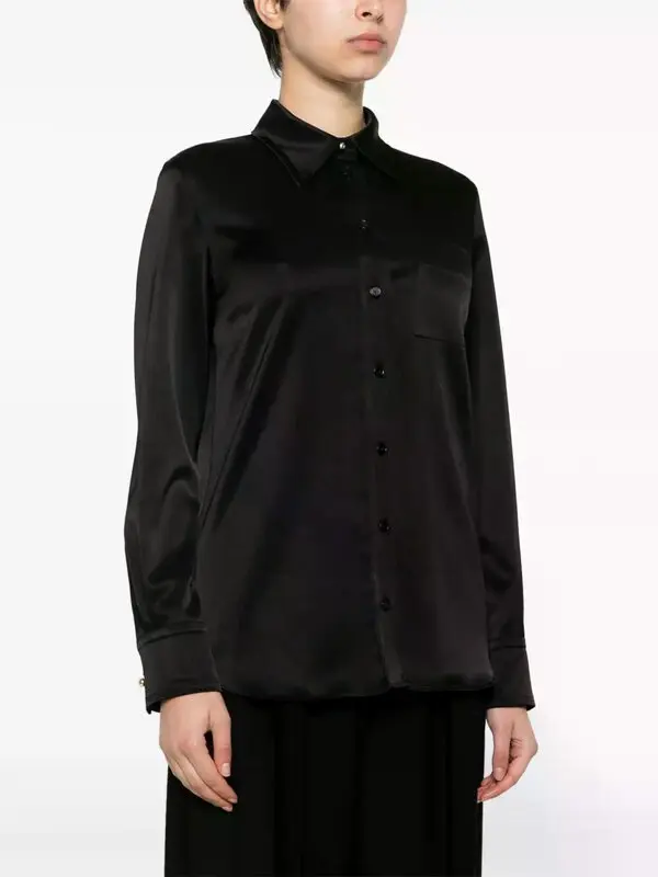 LANVIN Long Sleeve Satin Shirt