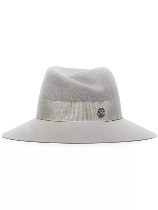 MAISON MICHEL Virginie Fedora Hat - Grey
