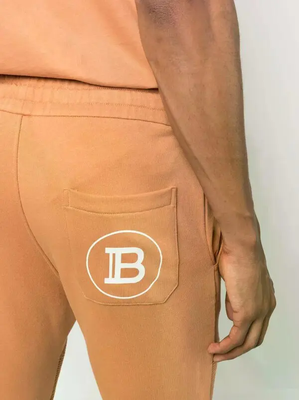 Balmain Logo-print Track Pants - Brown