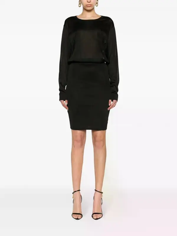 Saint Laurent Open-back Knitted Dress