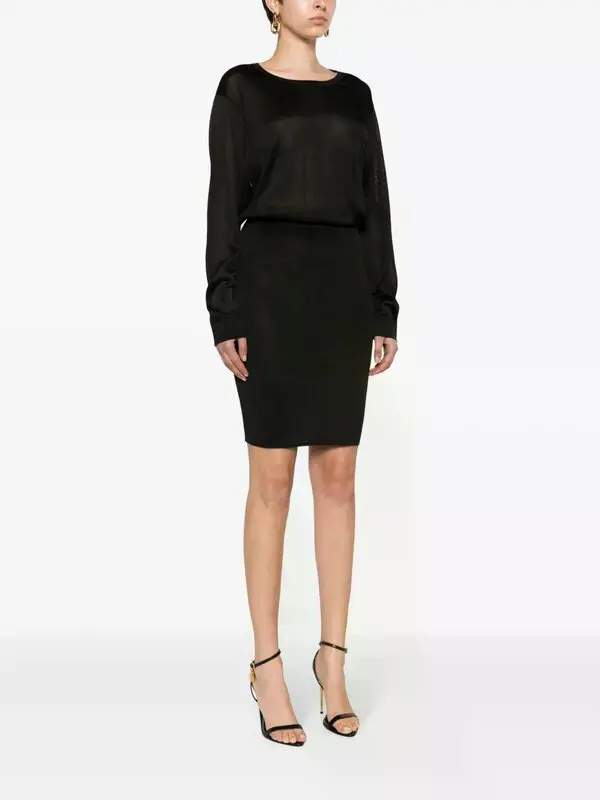 Saint Laurent Open-back Knitted Dress