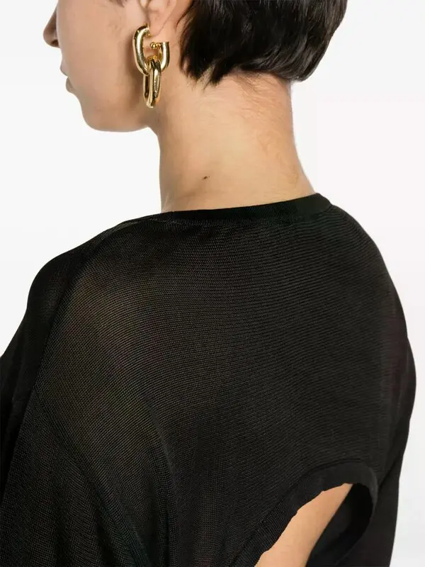 Saint Laurent Open-back Knitted Dress