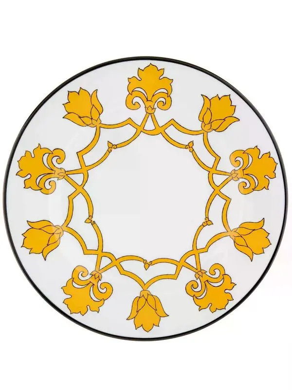 PINTO PARIS Jaipur Porcelain Dinner Plate - Yellow