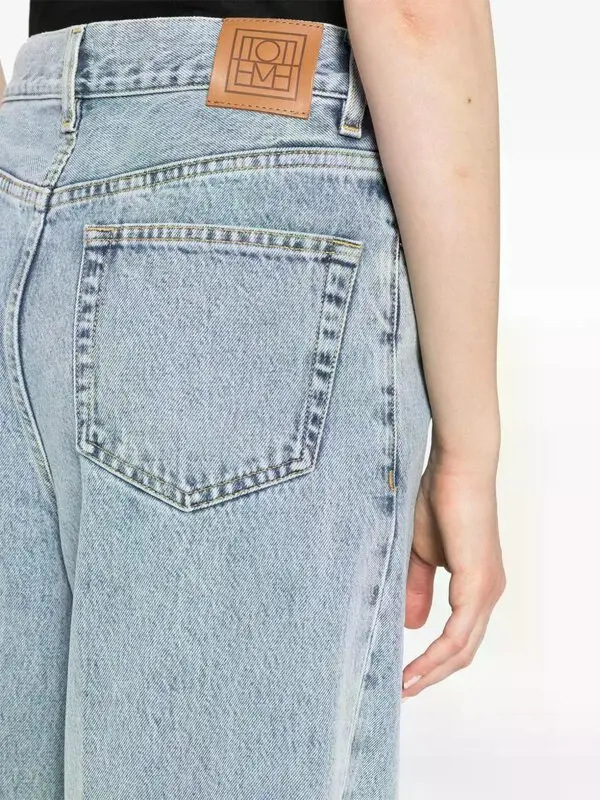 TOTEME High-rise Wide-leg Jeans