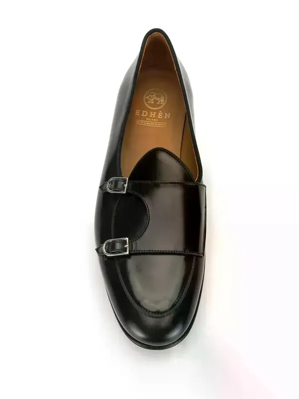 EDHEN MILANO Brera Double-strap Loafers - Black