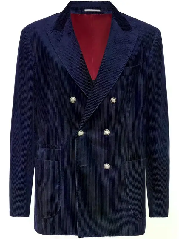 Brunello Cucinelli Corduroy Blazer - Blue