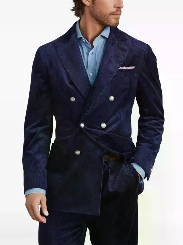 Brunello Cucinelli Corduroy Blazer - Blue