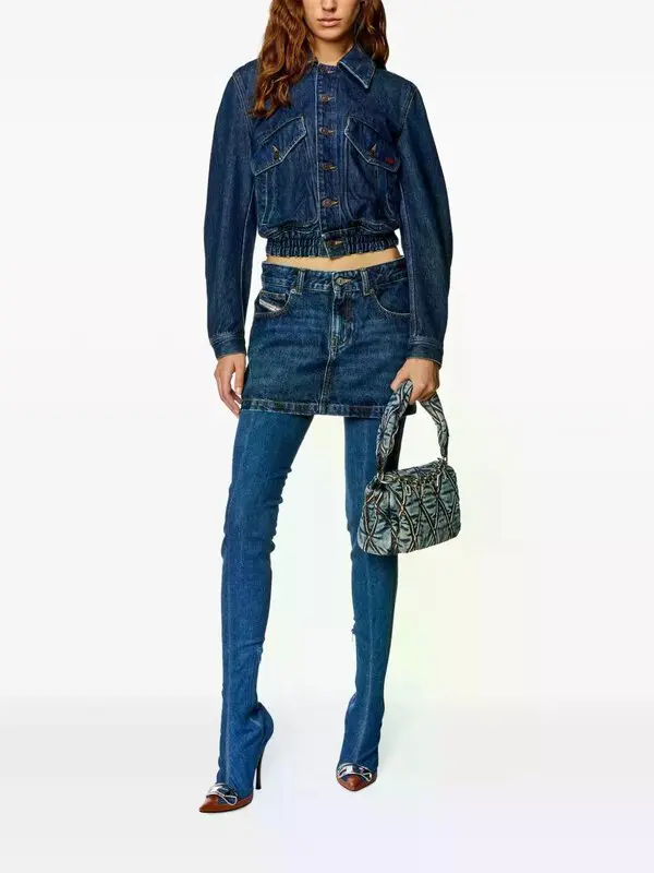 DIESEL® De-ron Washed Denim Skirt