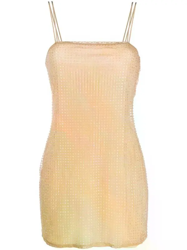 Alexander Wang Embellished Mesh Minidress