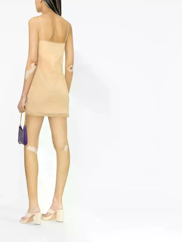 Alexander Wang Embellished Mesh Minidress