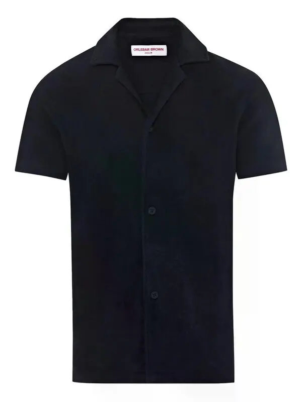 Orlebar Brown Howell Cotton Towelling Shirt - Blue