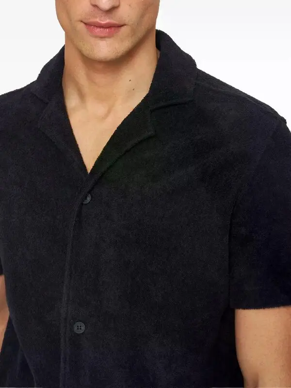 Orlebar Brown Howell Cotton Towelling Shirt - Blue