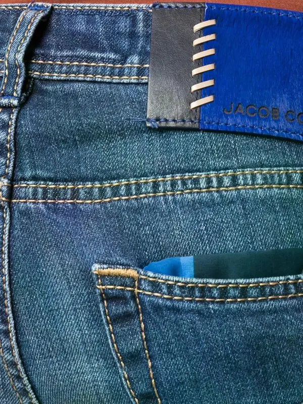 Jacob Cohen Logo-patch Slim-fit Jeans