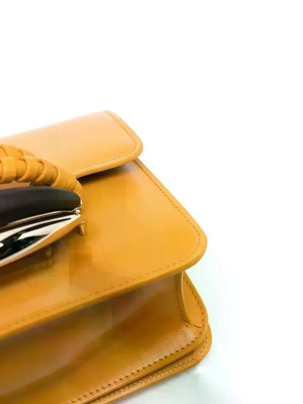 Chloé Kattie Leather Cross Body Bag - Yellow