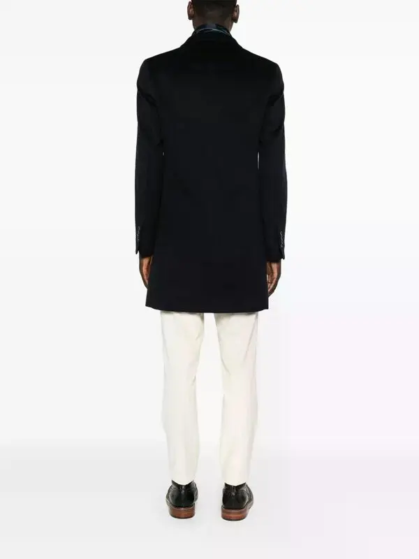 Herno Layered Single-breasted Coat - Blue