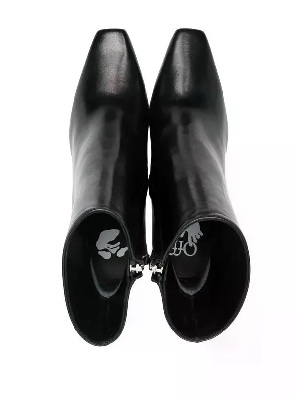 Off-White Allen 140mm Leather Ankle Boots