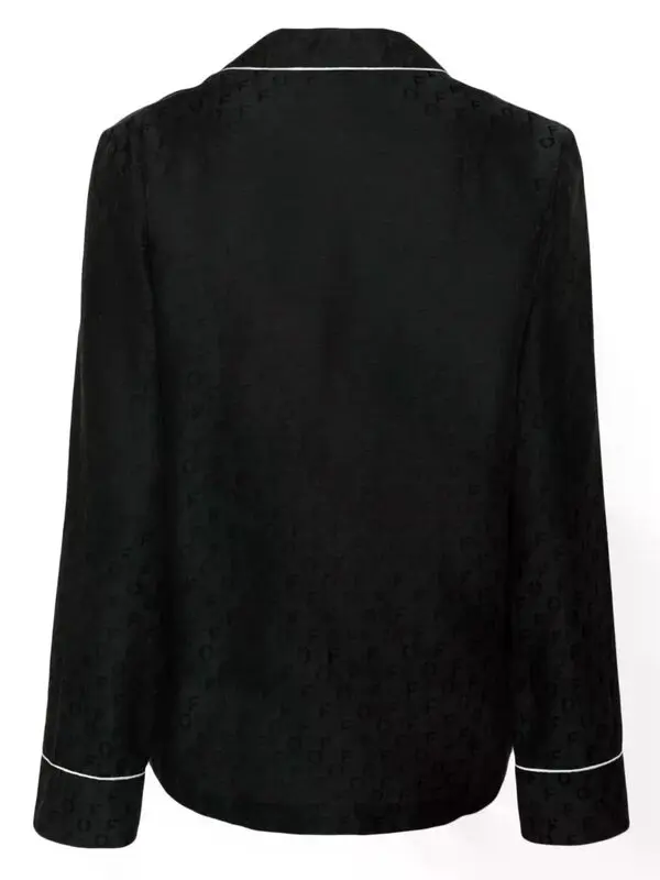 Off-White Monogram-jacquard Pajama Top