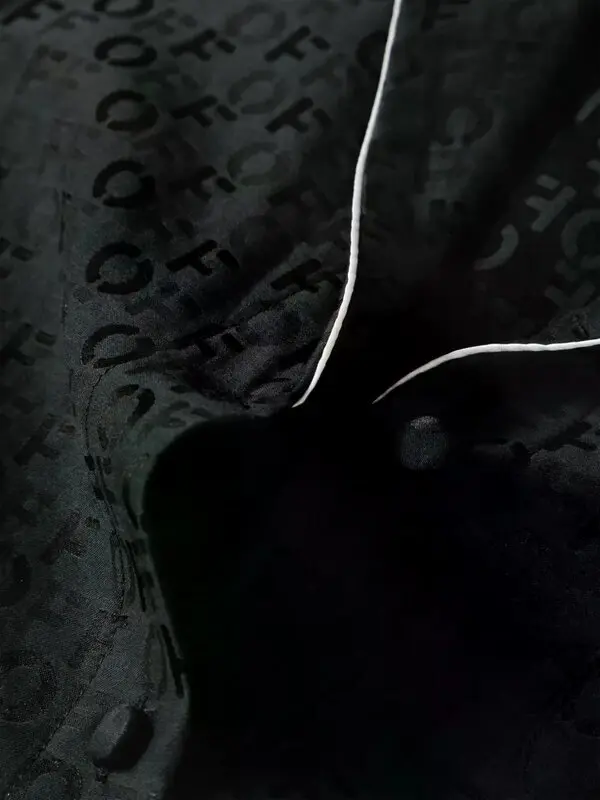 Off-White Monogram-jacquard Pajama Top