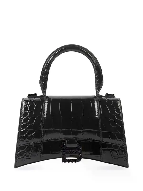 Balenciaga Hourglass Crossbody Bag - Black