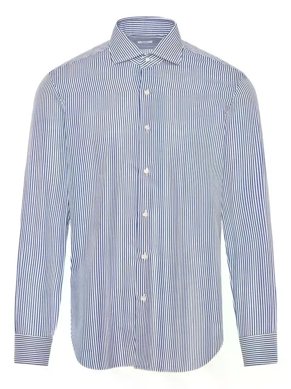 BARBA NAPOLI Striped Shirt - Blue