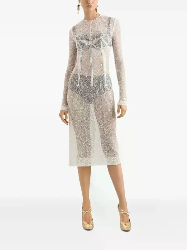 Dolce & Gabbana Corded-lace Midi Dress