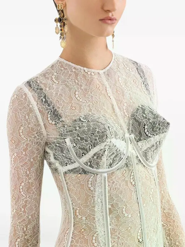 Dolce & Gabbana Corded-lace Midi Dress
