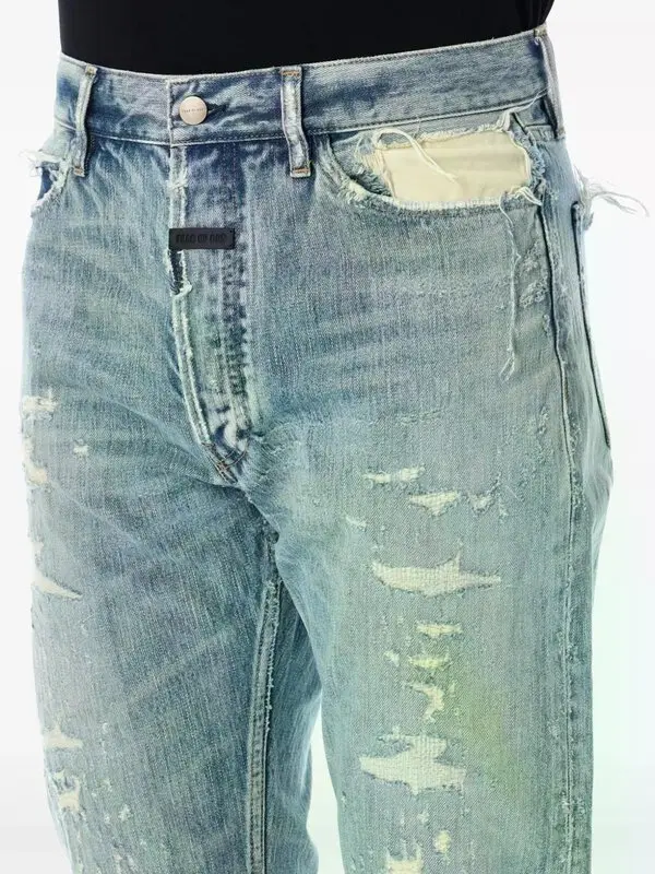 Fear Of God Ripped Detailing Jeans