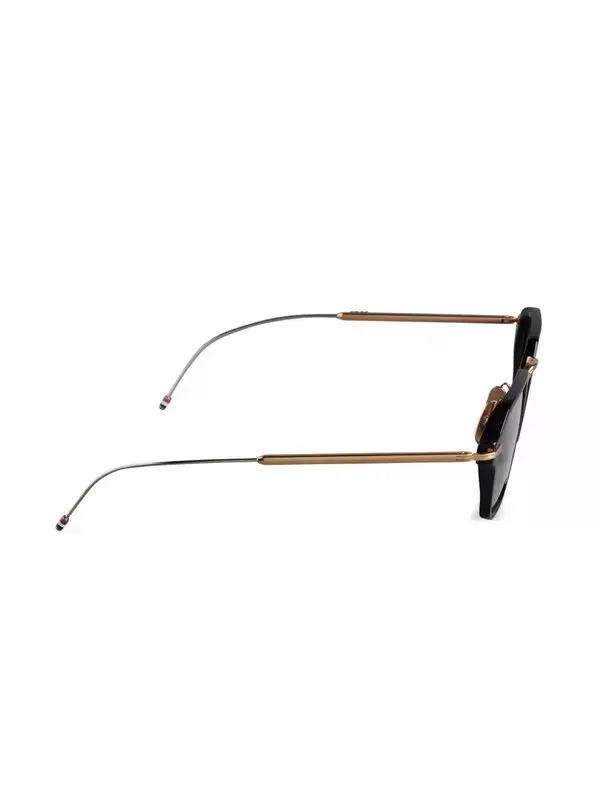 Thom Browne Geometric-frame Tinted Sunglasses - Black